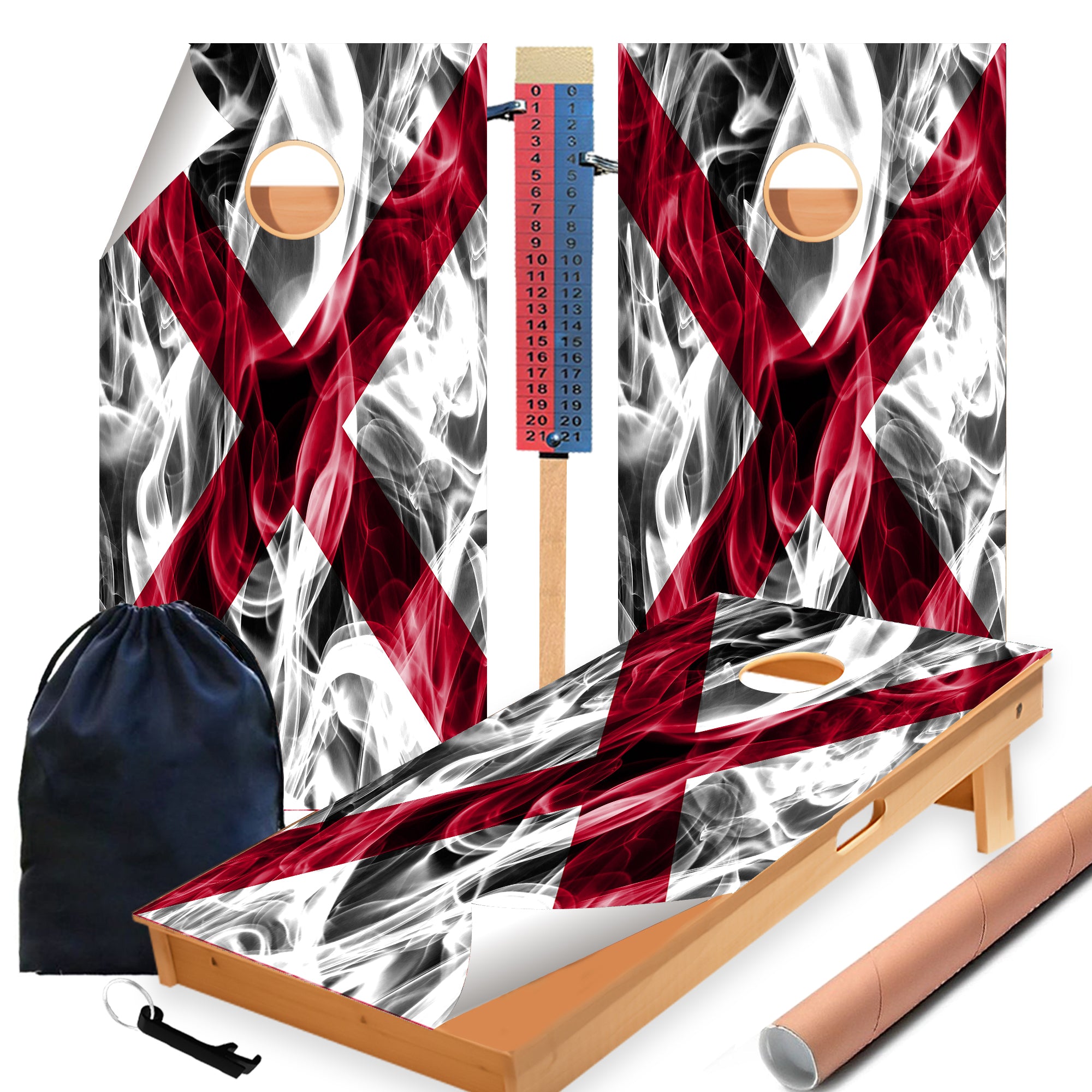 Alabama Cornhole Boards Wraps (Set of 2) - BackYardGamesUSA