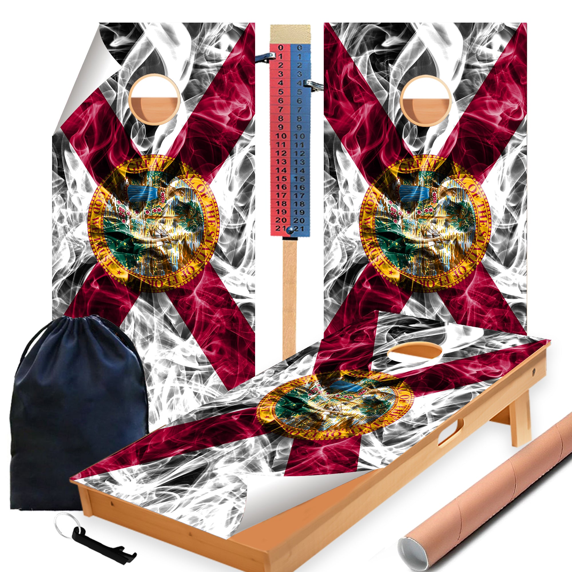 Florida Cornhole Boards Wraps (Set of 2) - BackYardGamesUSA