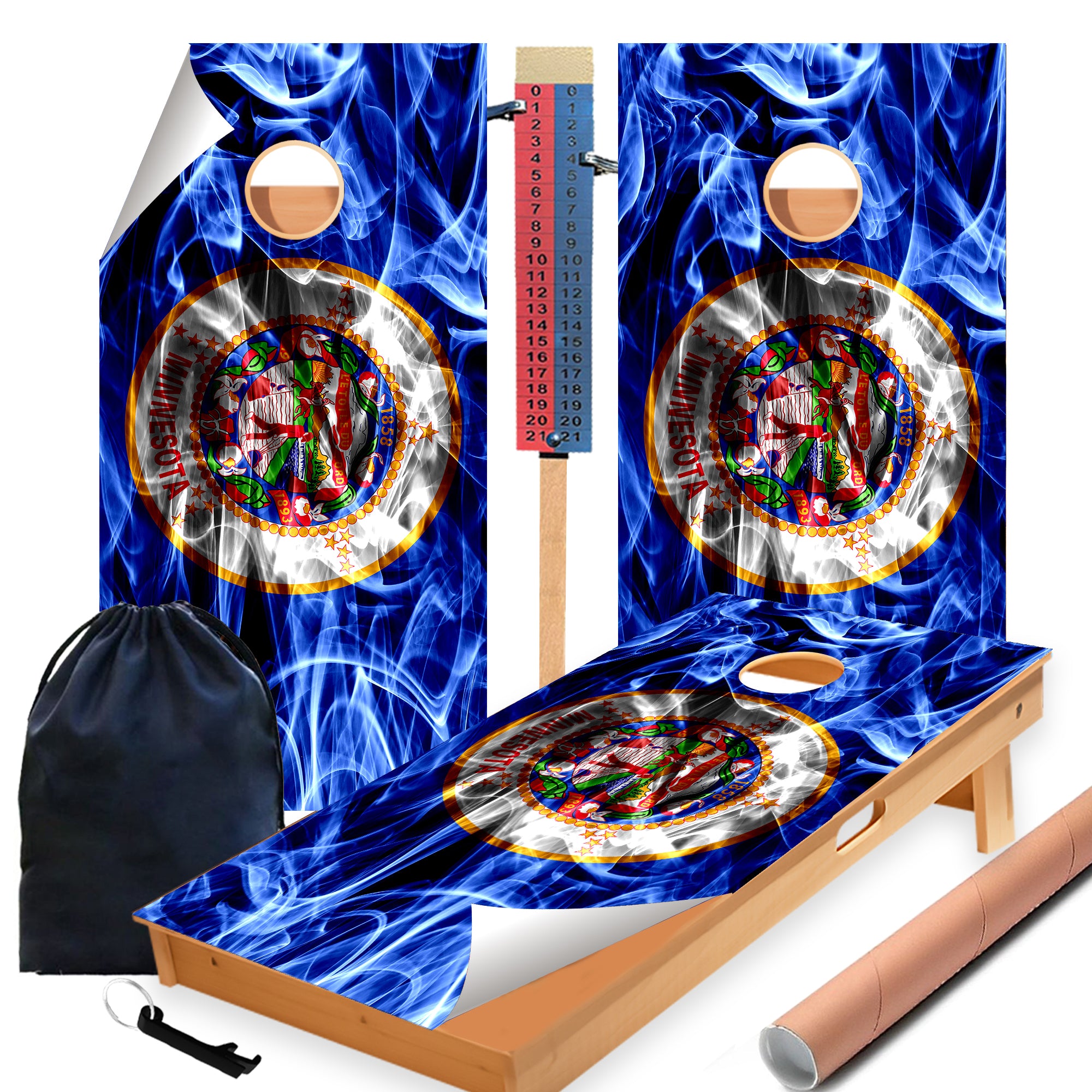 Minnesota Cornhole Boards Wraps (Set of 2) - BackYardGamesUSA