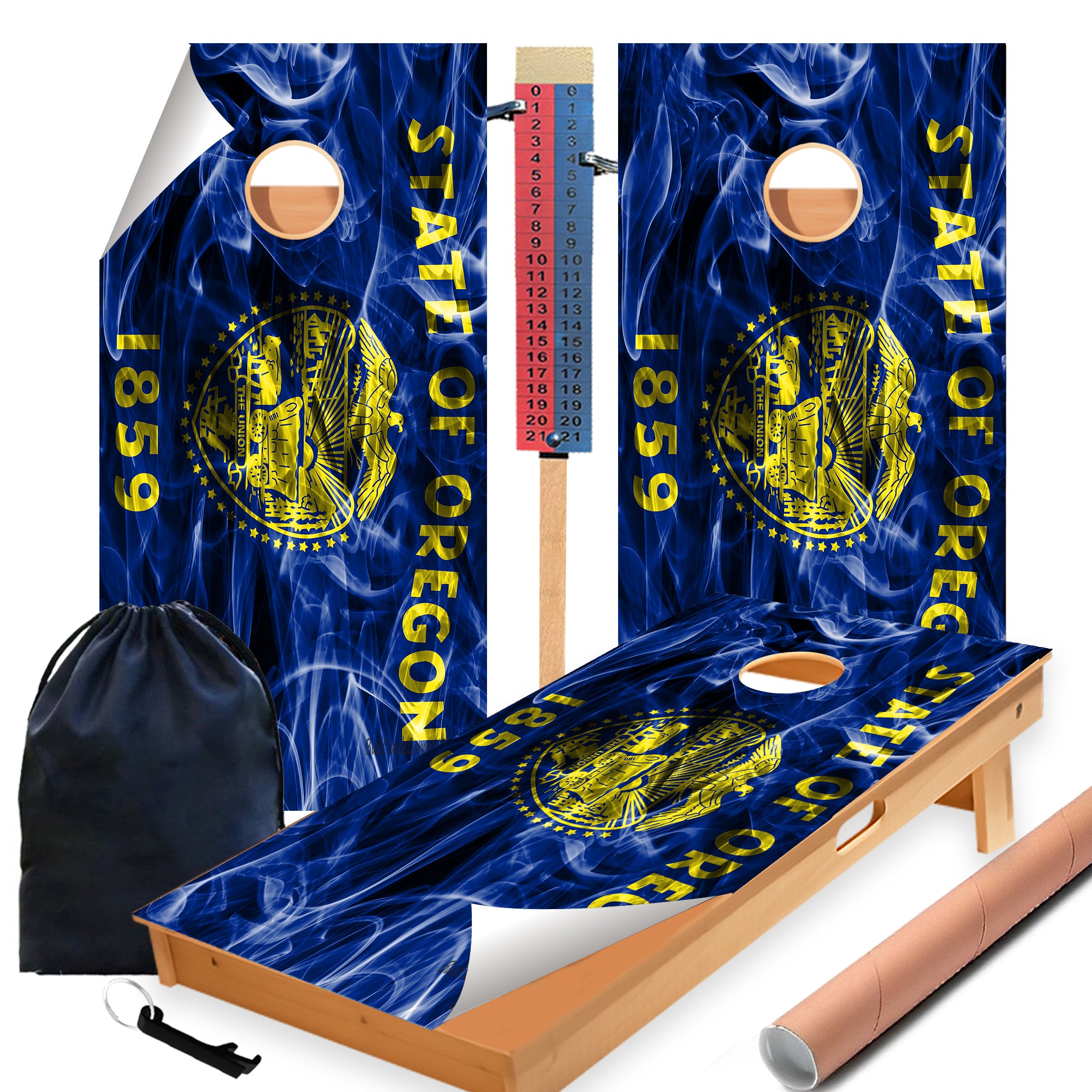 Oregon Cornhole Boards Wraps (Set of 2) - BackYardGamesUSA