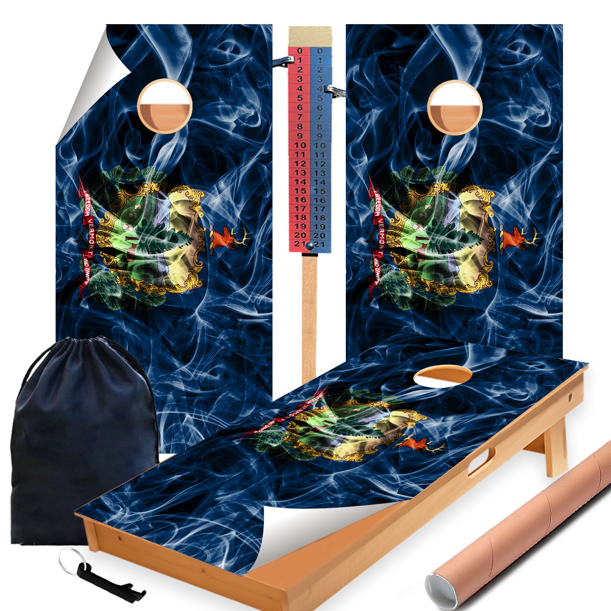 Vermont Cornhole Boards Wraps (Set of 2) - BackYardGamesUSA