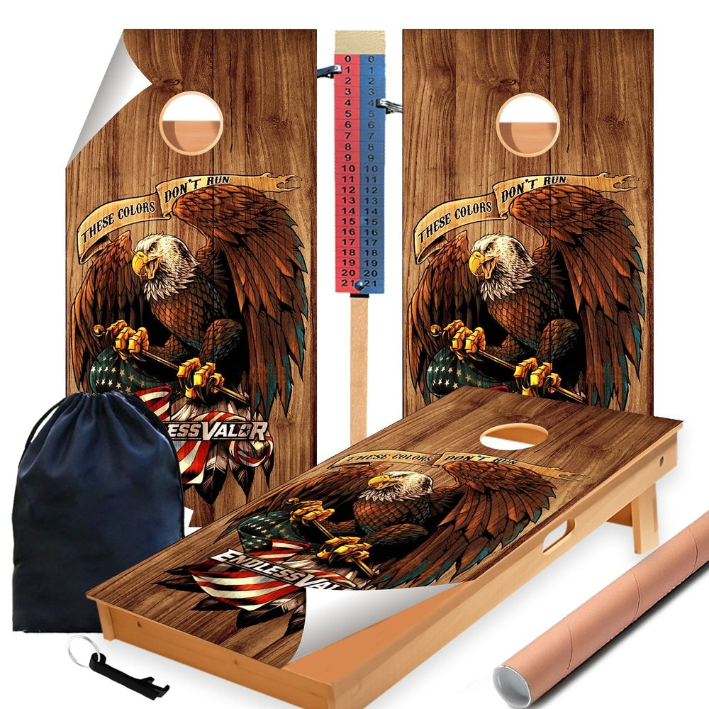 Endless Valor Cornhole Boards Wraps (Set of 2) - BackYardGamesUSA