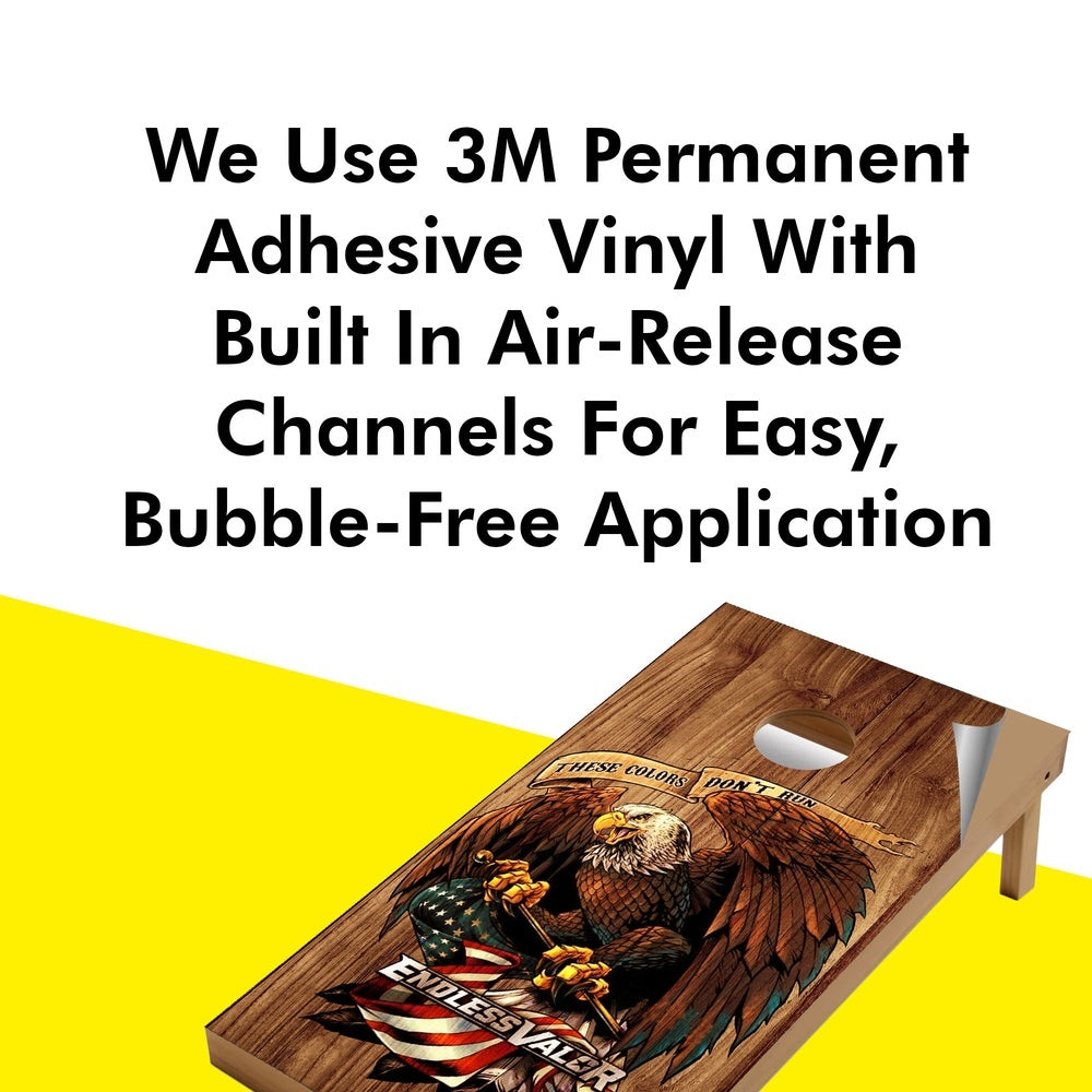 Endless Valor Cornhole Boards Wraps (Set of 2) - BackYardGamesUSA